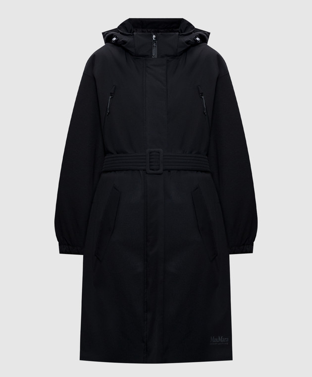 Max Mara - Черная удлиненная куртка NATALIN NATALIN купить в Symbol