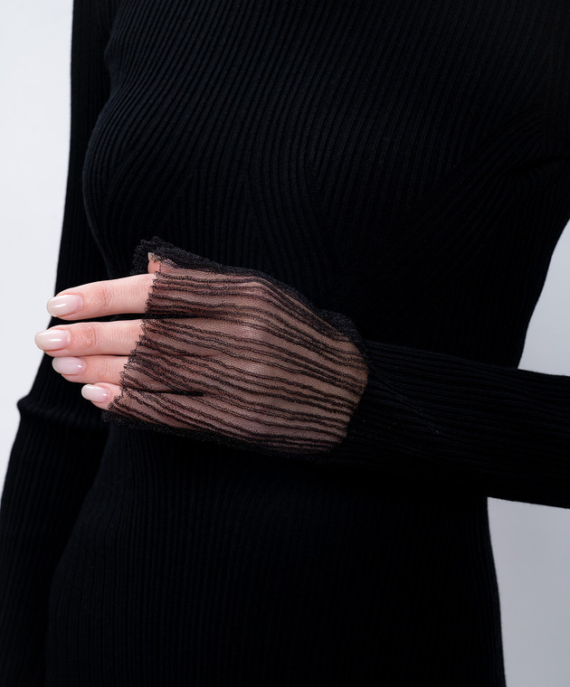 Max Mara Sportmax - Черное платье ALIBI с шерстью ALIBI купить в Symbol